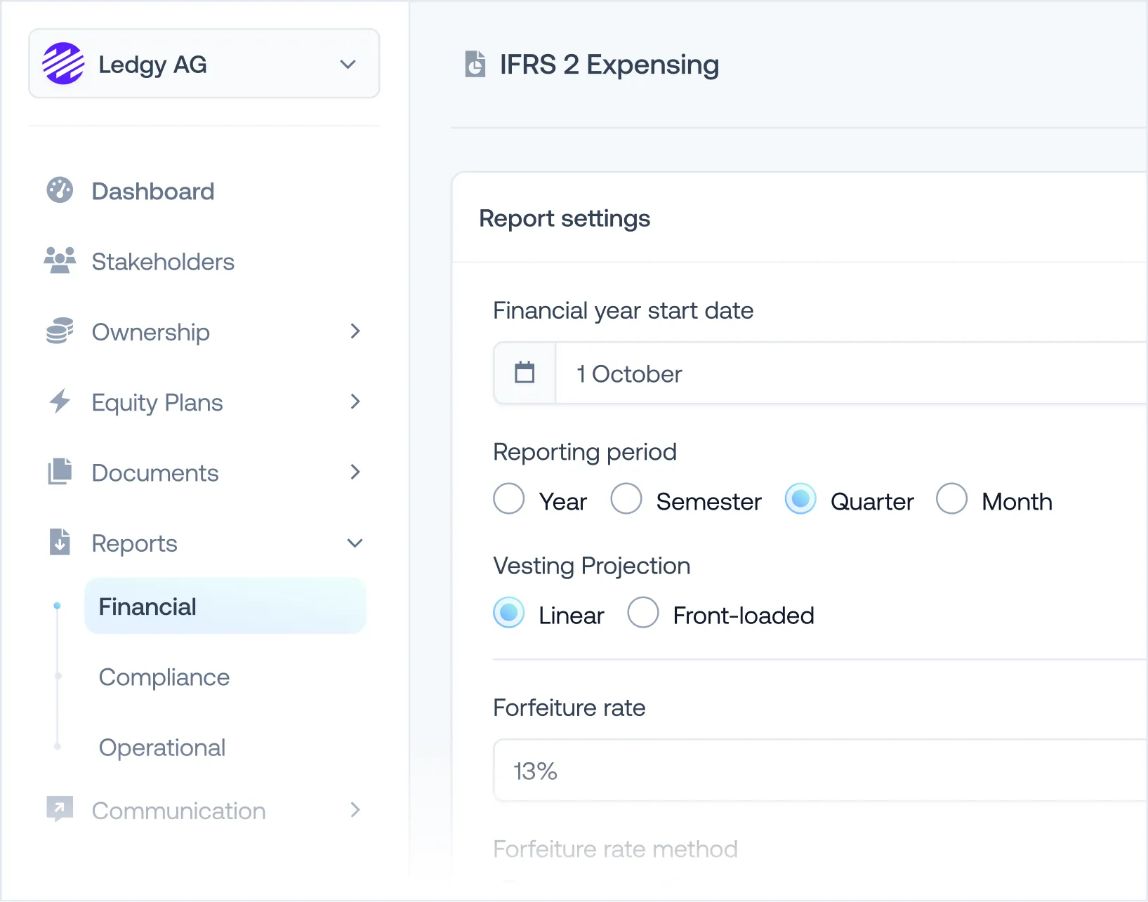 Financial reporting software | IFRS 2 and GAAP